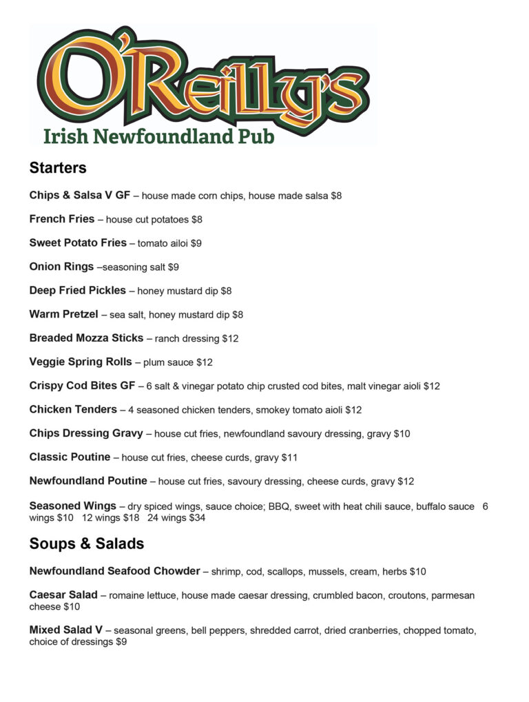 O'Reilly's Irish Newfoundland Pub – Voted Canada's Favourite Bar